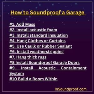 Best 15 Ideas to Soundproof a Garage DIY in 2023 - In Soundproof
